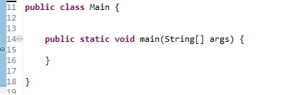 Java Player - Método Main - main() - Firma del método main() - En el codigo