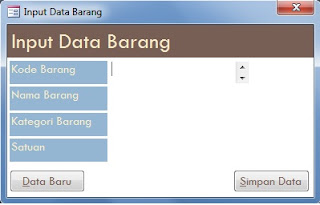 KobsTeach: Membuat Aplikasi Gudang Bagian III (Membuat Form Data Barang)