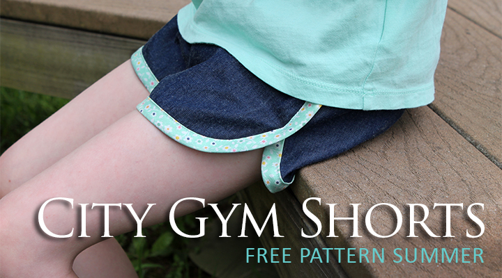 The Inspired Wren: City Gym Shorts -- Free Pattern Summer!