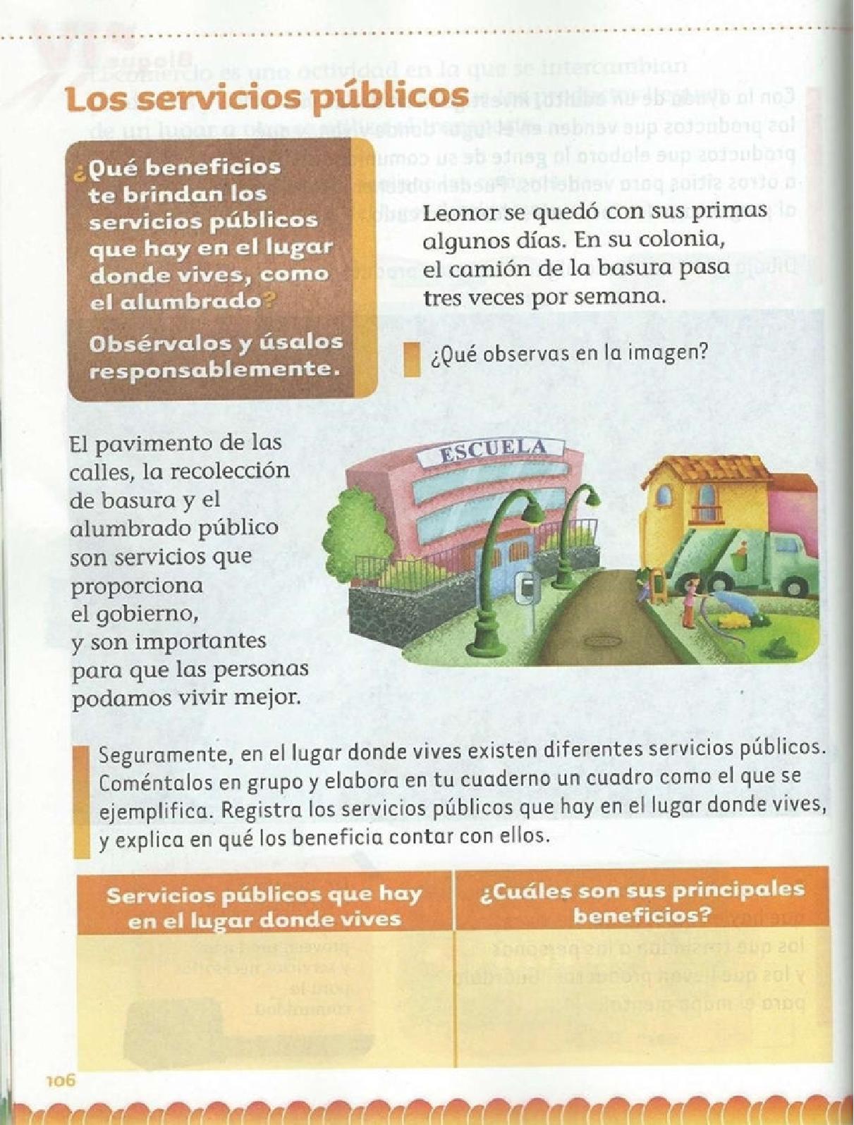 Los servicios públicos - Bloque IV - Lección 4 ~ Apoyo Primaria