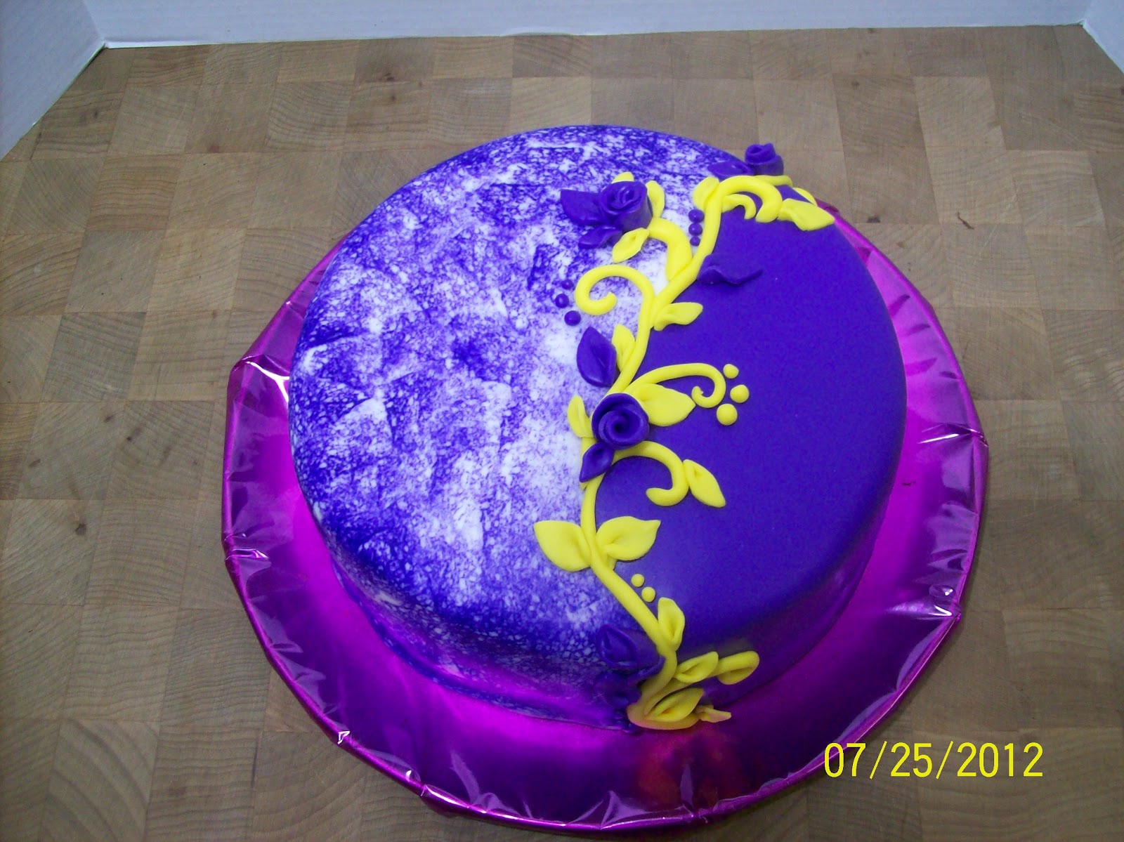 Cakes By Chris: Office Party Cake - JMU Colors