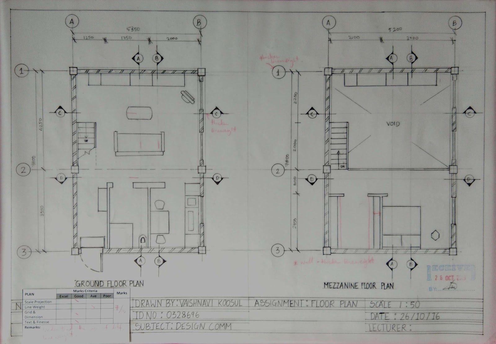 Design Communication: HOUSE MODEL ORTHOGRAPHIC DRAWING