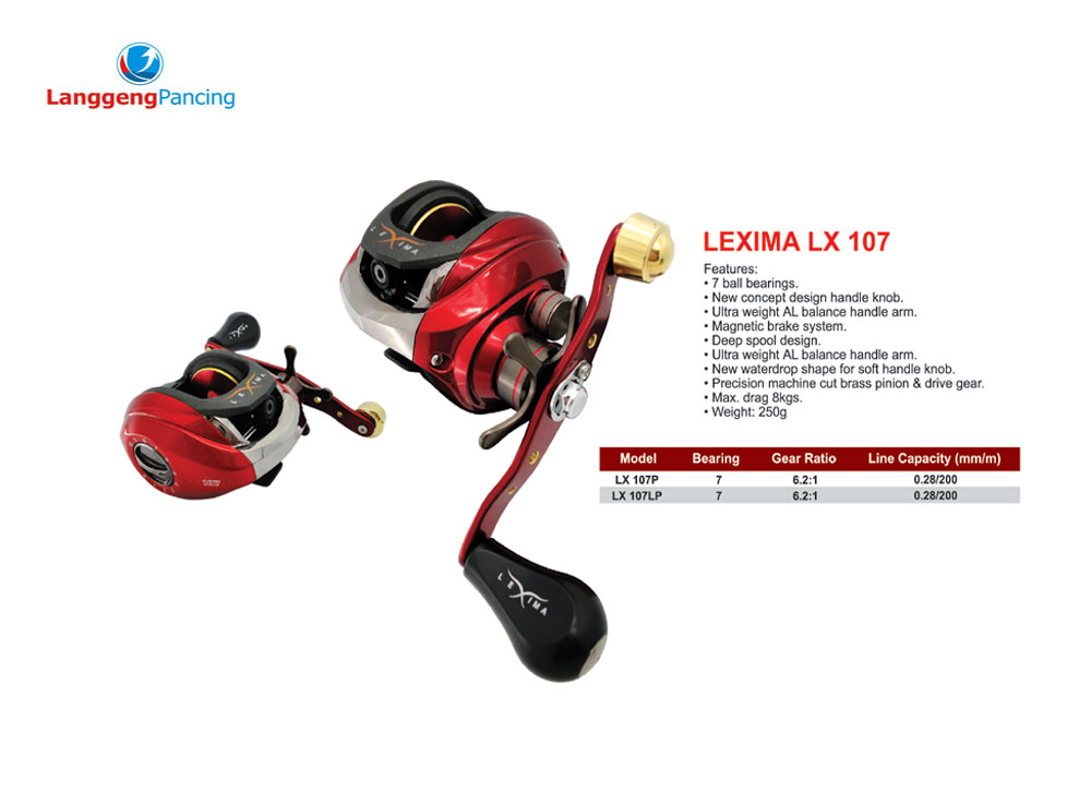Reel BC Banax Lexima LX107 LP - Langgeng Pancing