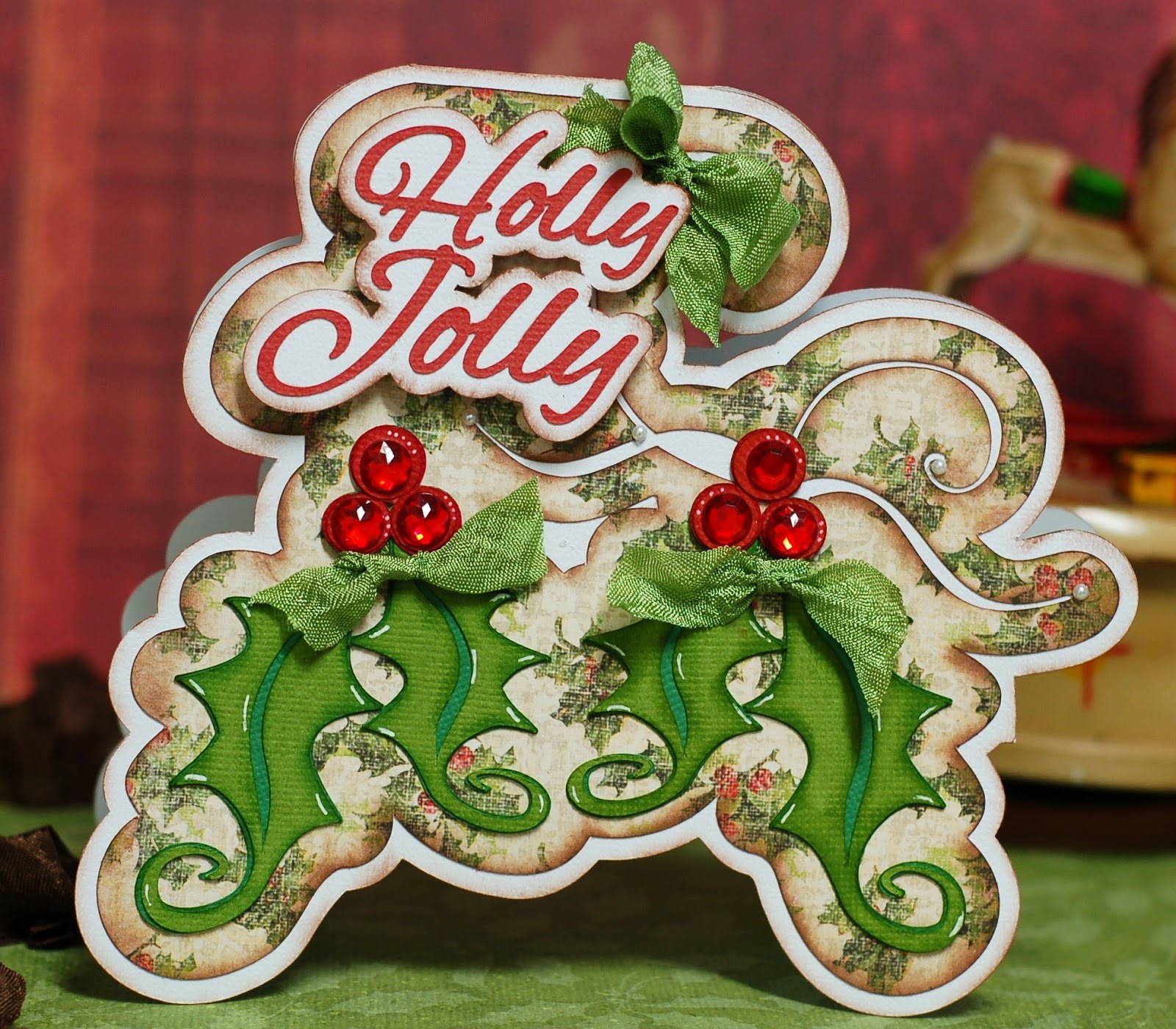 Paper Creations by Kristin: Holly Jolly card