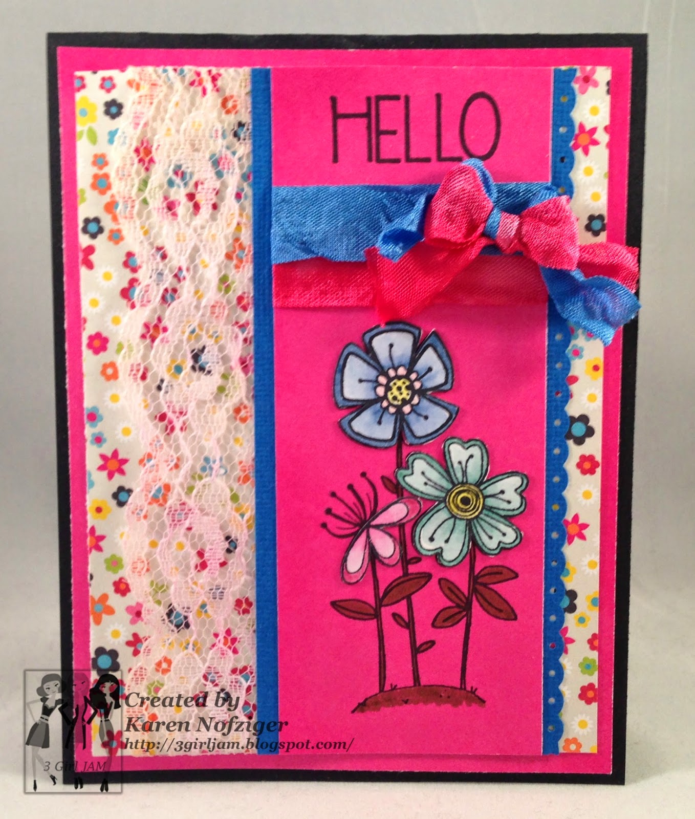 Craftily Yours: A Flowery Hello - and some WINNERS!