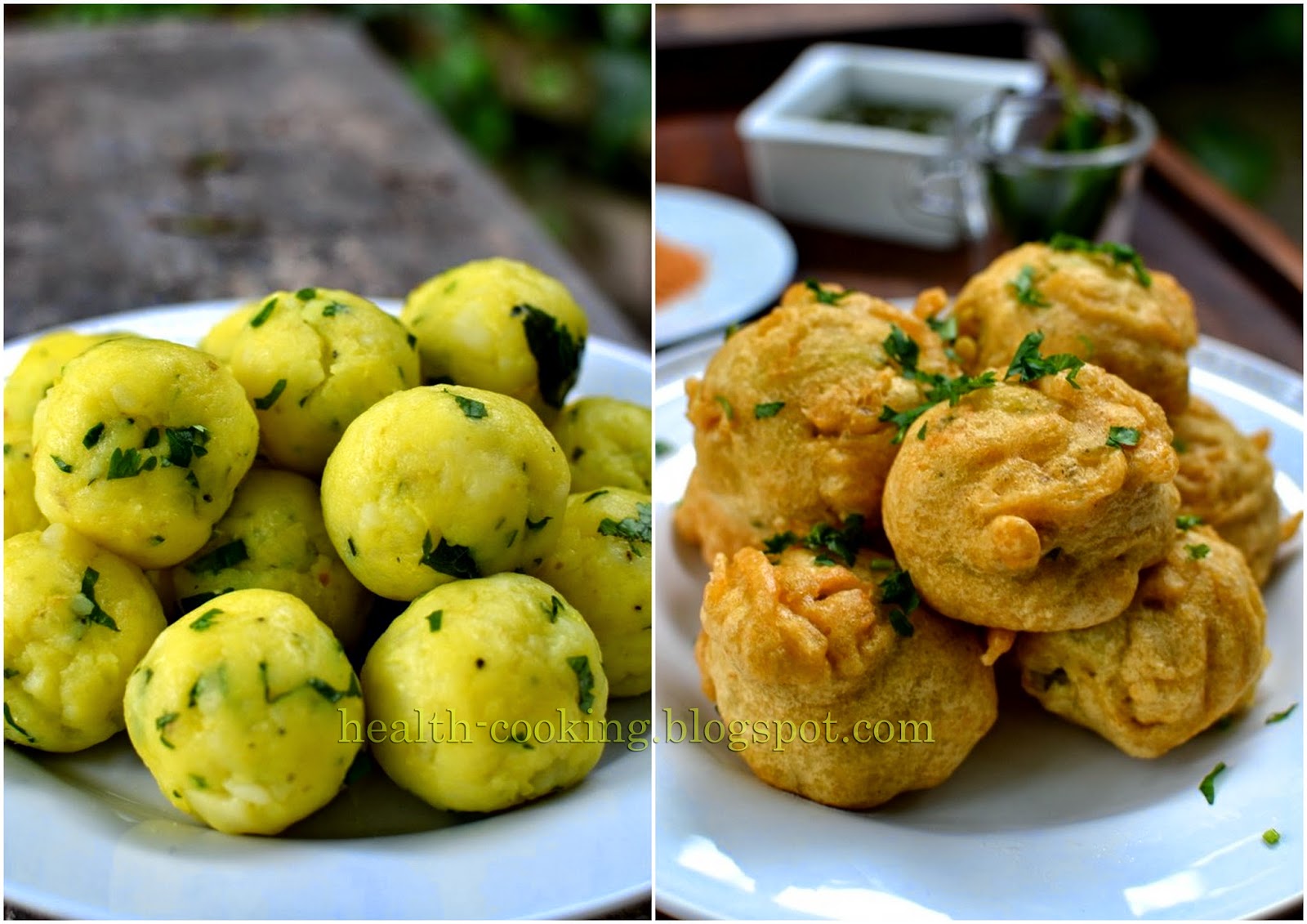 Health Cooking: Making a potato vada