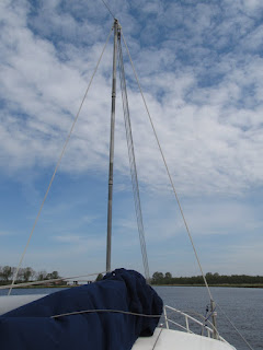 Motorzeilen: Maststrijkinstallatie