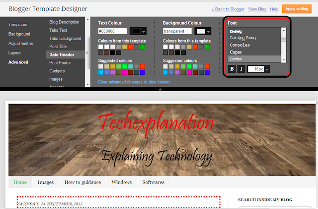 How To Change Date Header Font On Blogger TechExplanation how-to-change-date-header-font-on-blogger-techexplanation