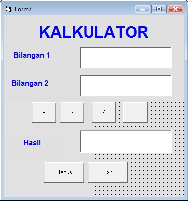 Be a programmer ^^: Visual Basic - Membuat Kalkulator