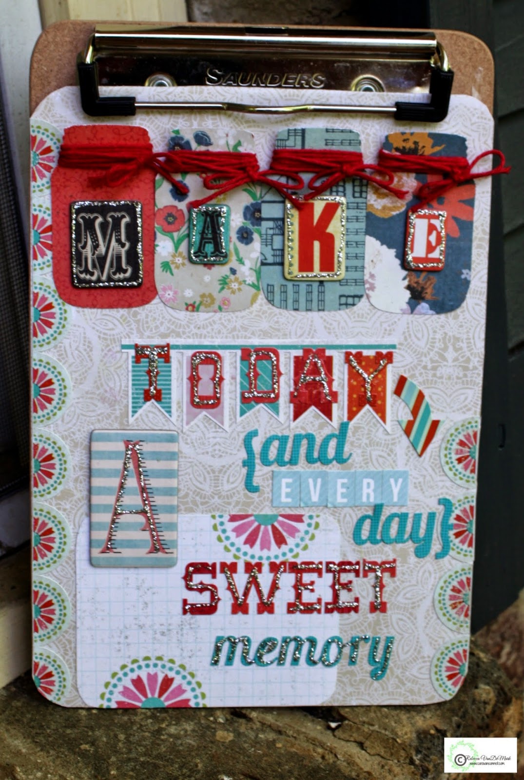 "Make Today a Sweet Memory" small clipboard Art Piece | Caravan Sonnet
