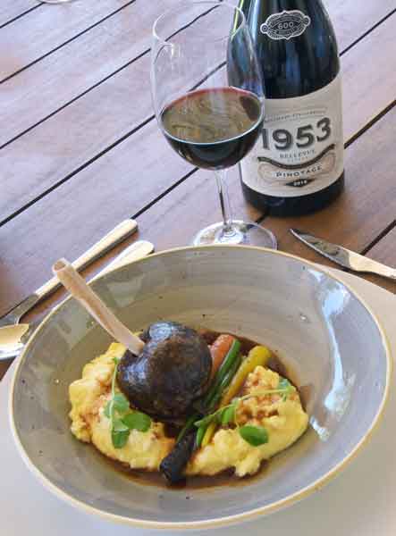 .: The launch of Bellevue’s 1953 Pinotage and new restaurant.
