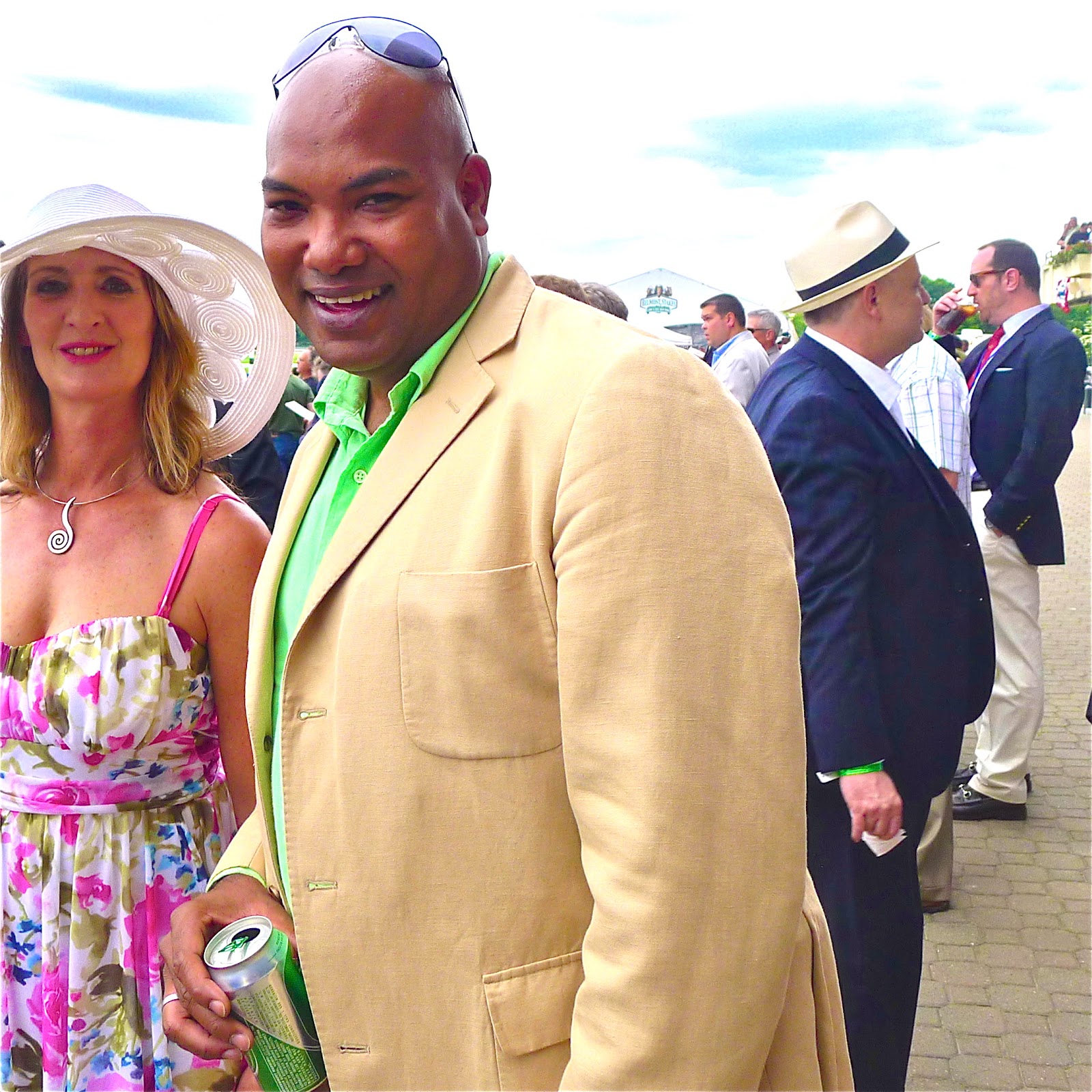 evolution now: belmont stakes- suits, dresses, hats at the races.