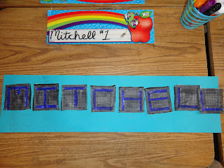 Adventures in Third Grade: Name Art