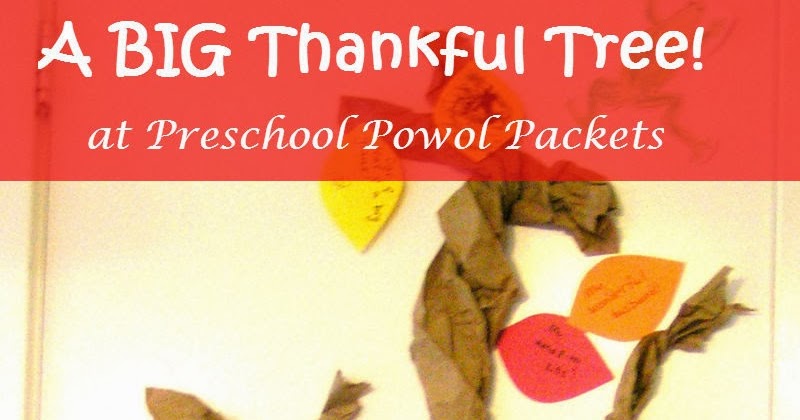 A BIG Thanksgiving Tree! | Preschool Powol Packets