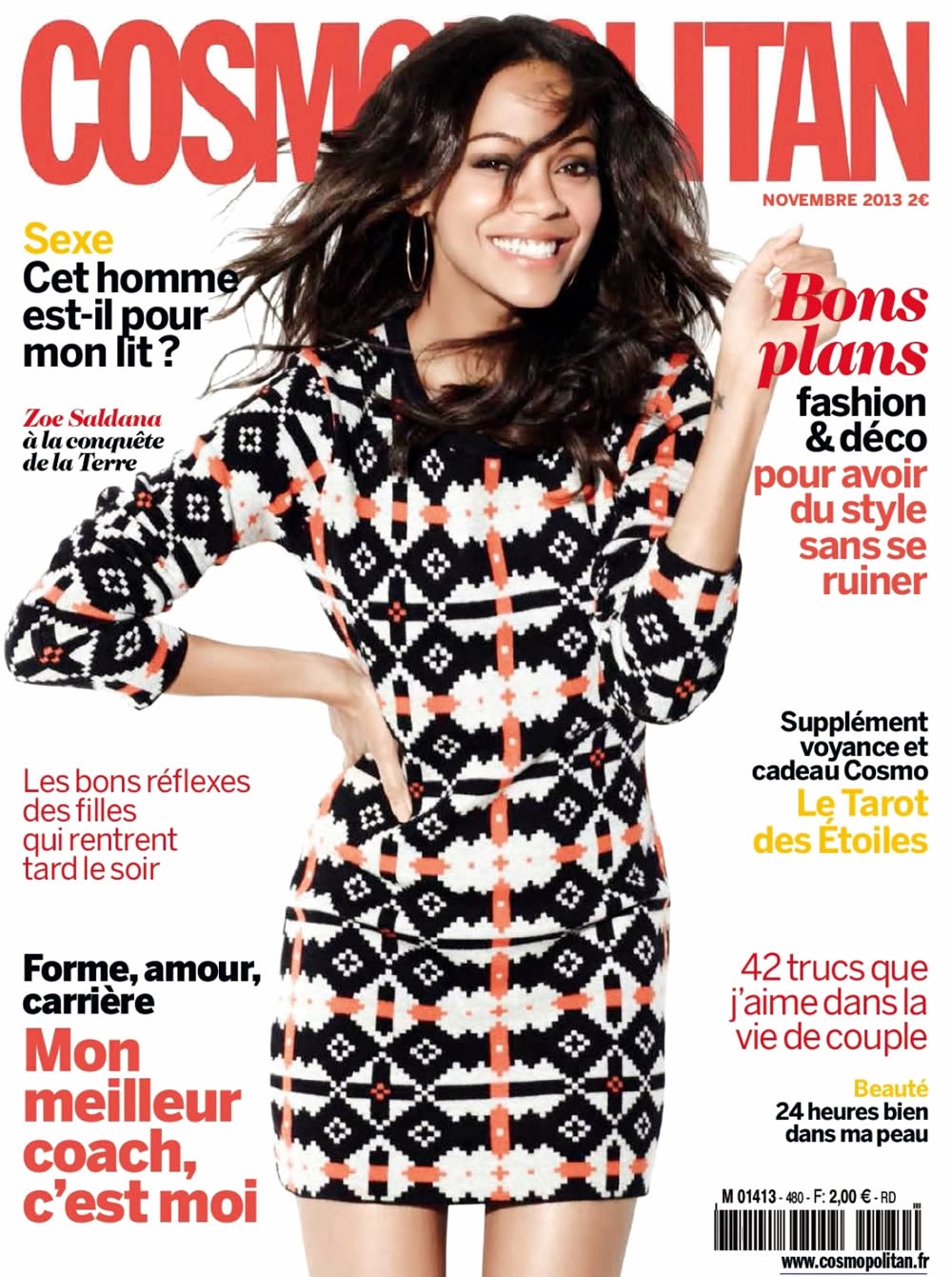 Zoe Saldana by Randall Slavin Magazine Photoshoot For Cosmopolitan ...