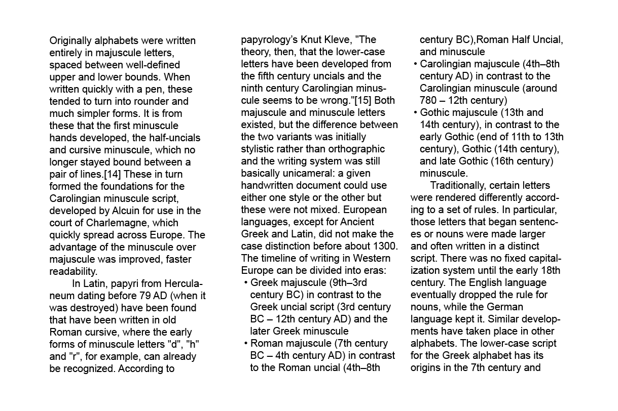 The Informed Illustrator: Typographic Don'ts and Do's: 2. Columns