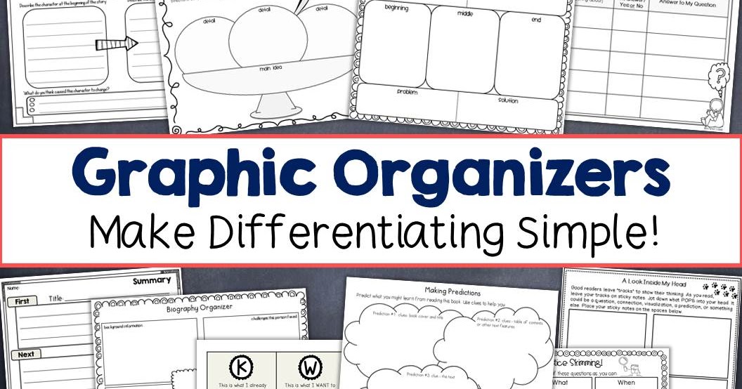 Graphic Organizers Make Differentiating Simple! | A Walk in the Chalk