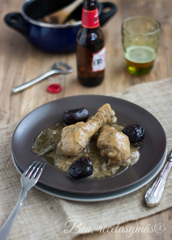 Muslitos de pollo con salsa de cerveza e higos confitados - Recetas de ...