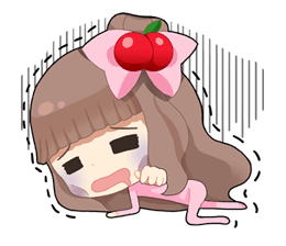 png : sticker1908 - LINE PLAY Cherry's Sweet Day