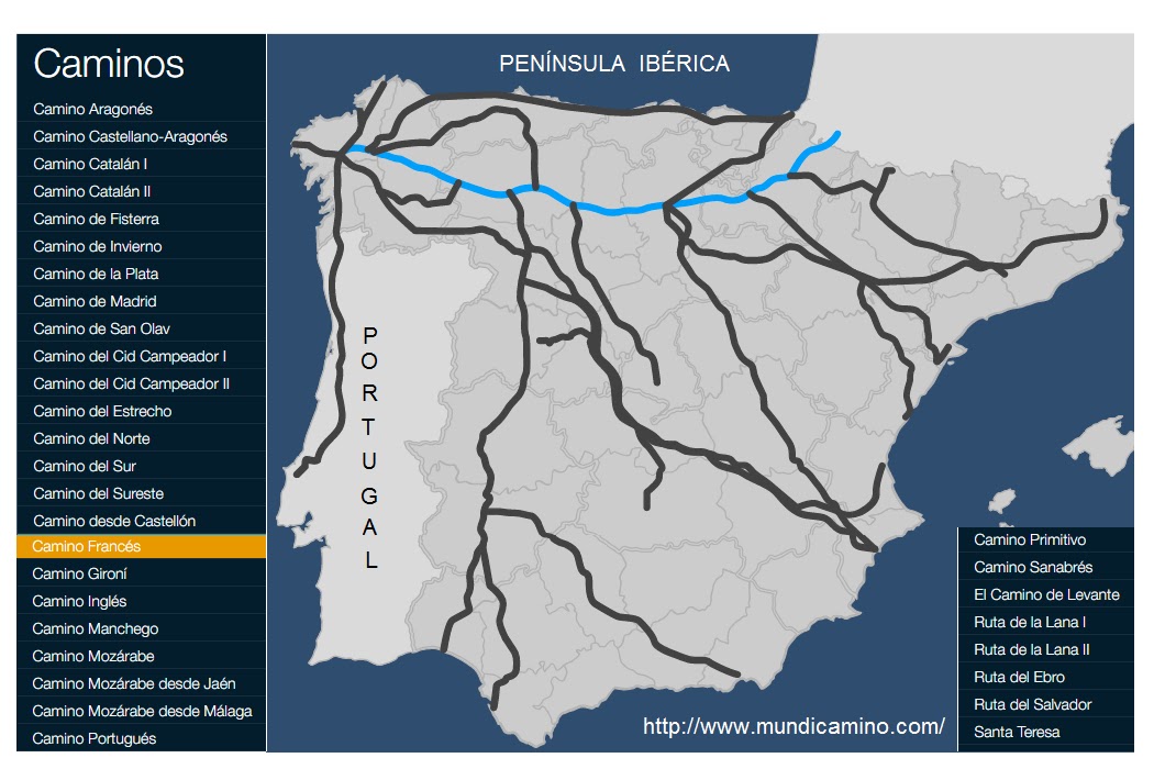 Camino a Santiago de Compostela: Z) PLANIFICACIÓN : ELEGIR EL CAMINO O ...