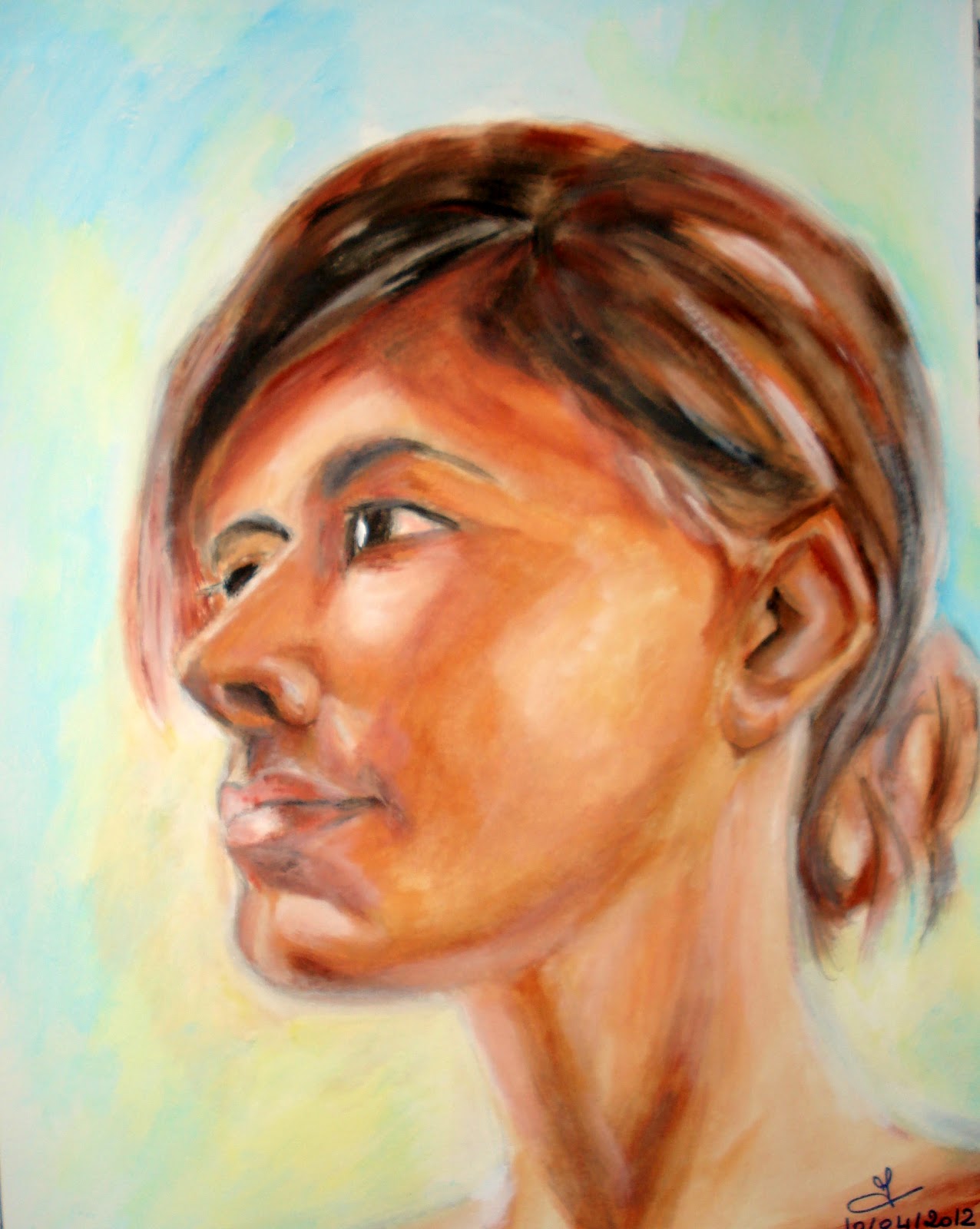 Peintures et portraits. Acrylique et pastel.: Portraits de femmes à l ...