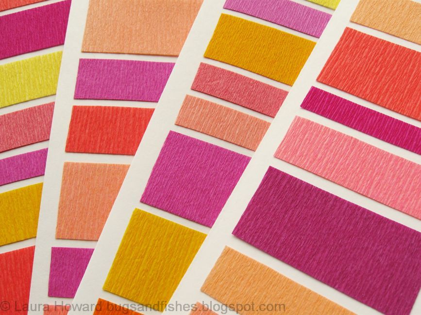 Bugs and Fishes by Lupin: How To: Simple Stripy Scrap Cards