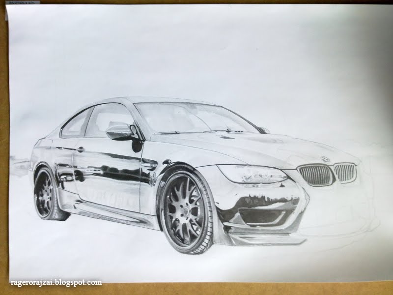 Ragero rajzai blog: BMW M3 - Grafit rajz