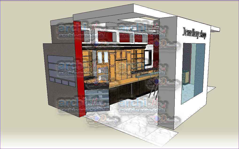 Download Sketchup 3D file Jewellery shop 3DDWG 3D Models for free ...