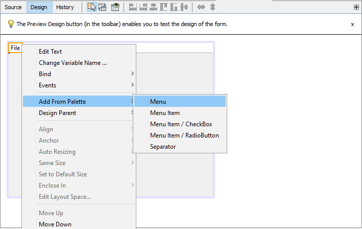 Tutorial membuat Menu di NetBeans - Dinan Gustama