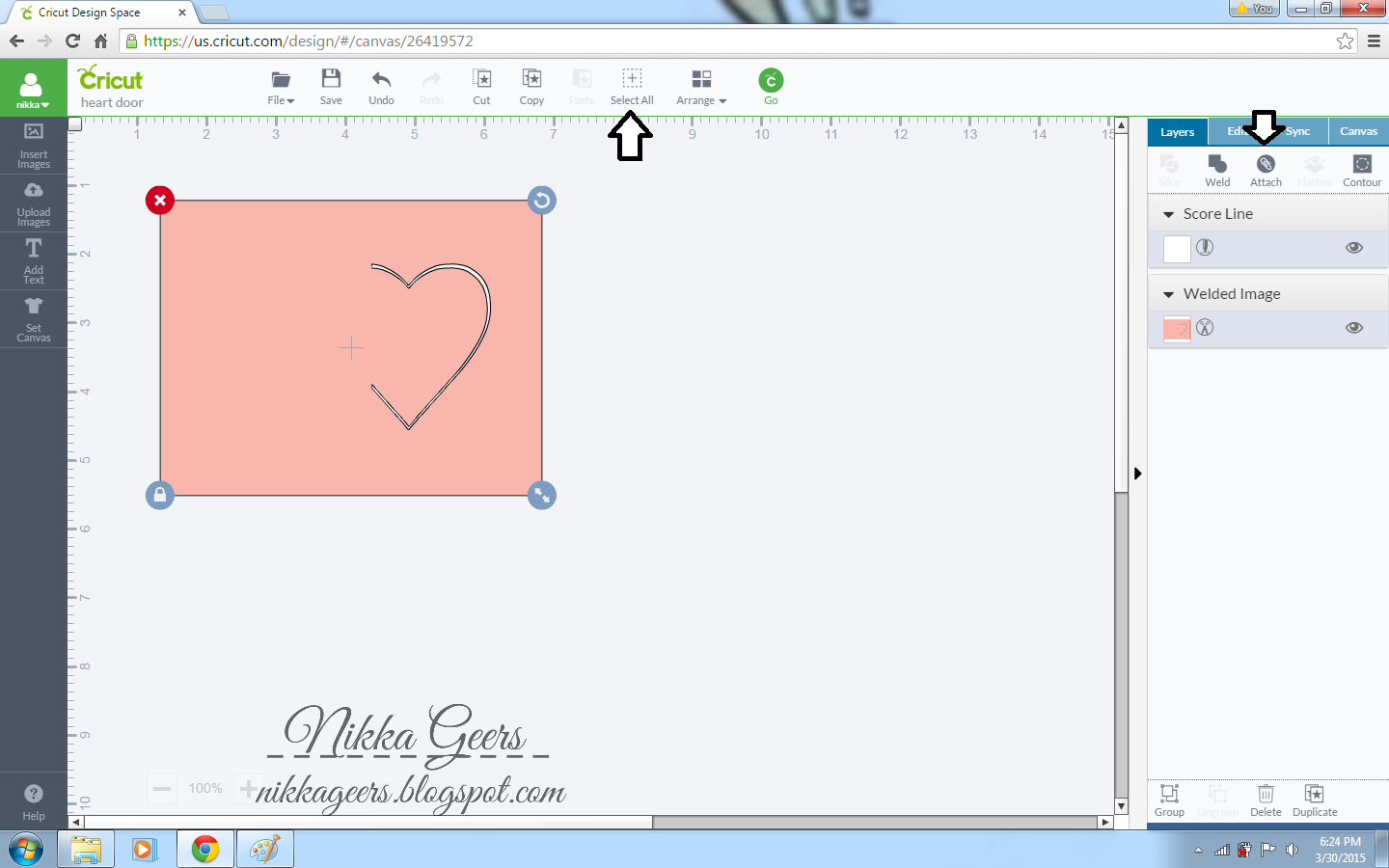 Create your Vision: Cricut Explore Tutorial - Partial Die Cut A Window