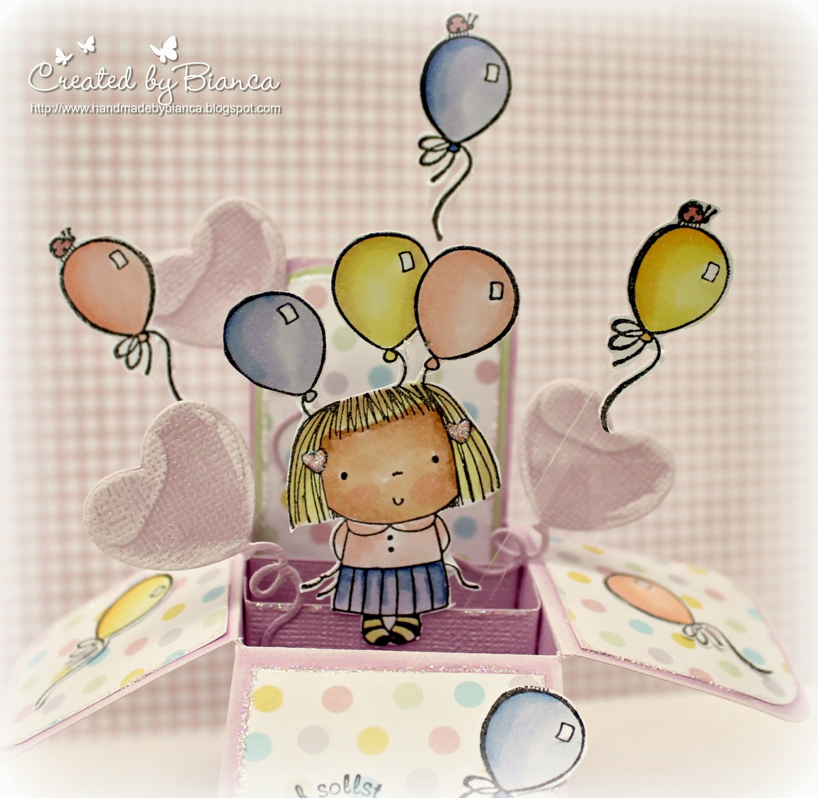 Handmade by Bianca: Eine Pop-Up-Box-Karte, ist ganz leicht zu basteln