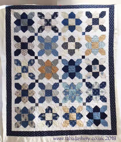 Fabadashery Longarm Quilting: Prairie Flower Quilt made by Angela