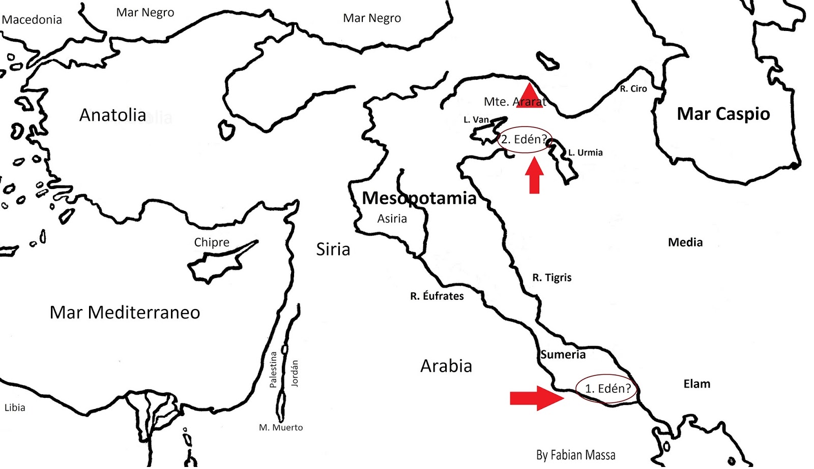 EDEN or DILMUN, THE LOST PARADISE. BY FABIAN MASSA.