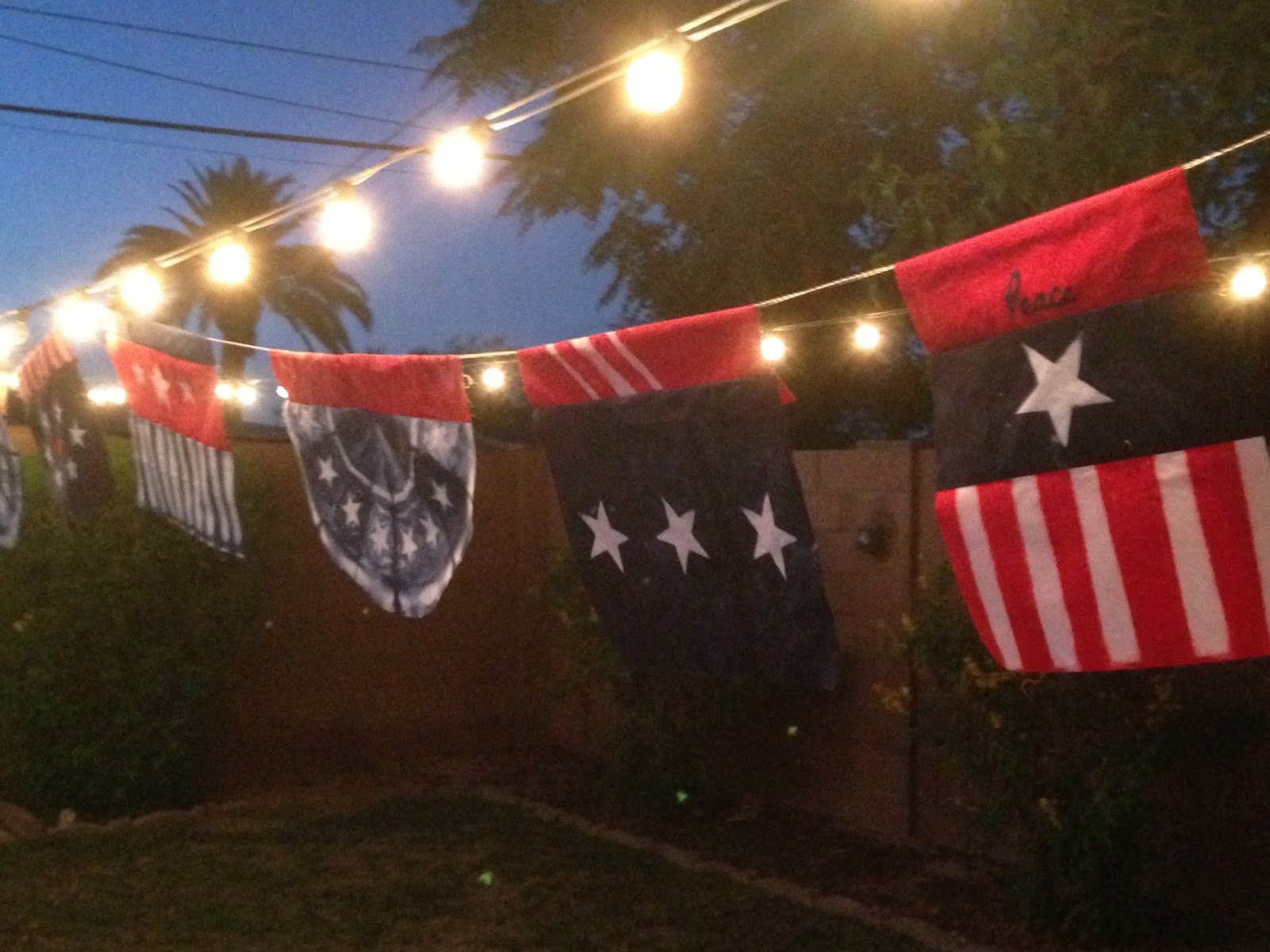 The Prayer Flag Project: Star Spangled Shibori Prayer Flags
