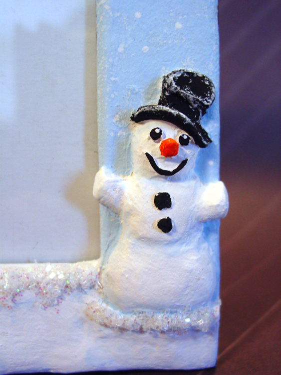 Creative Paperclay® air dry modeling material: Winter Snowman Picture ...