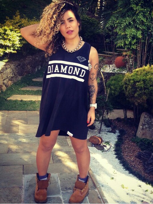 Look para show de Rap (hip-hop) - Deborah Gomes