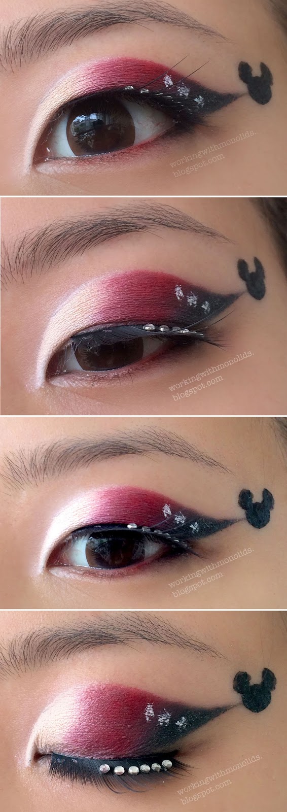 Mickey Mouse Eye Makeup