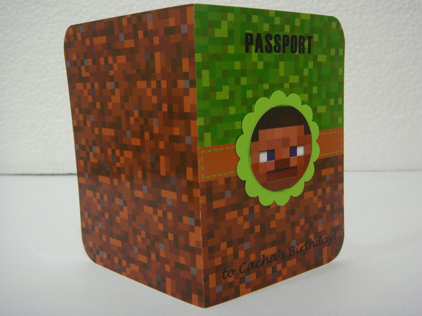 Style UR Party: Minecraft Themed Passport Invites