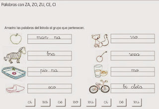 La clase de Marta: REPASO ZA, CE, CI, ZO, ZU