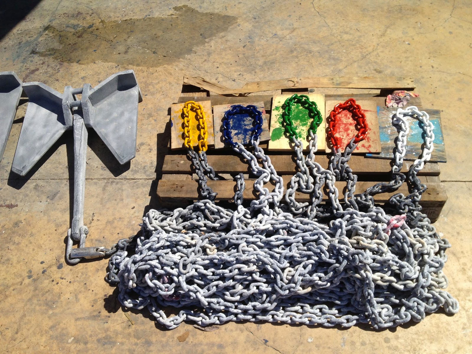 Astondoa Shipyard: MANTENIMIENTO DE LAS CADENAS Y ANCLAS DEL BARCO