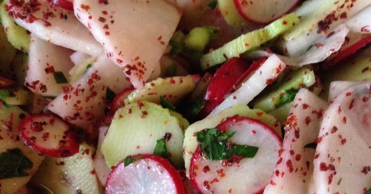 5 Element Food: Radish and Broccoli Stalk Salad with Sumac