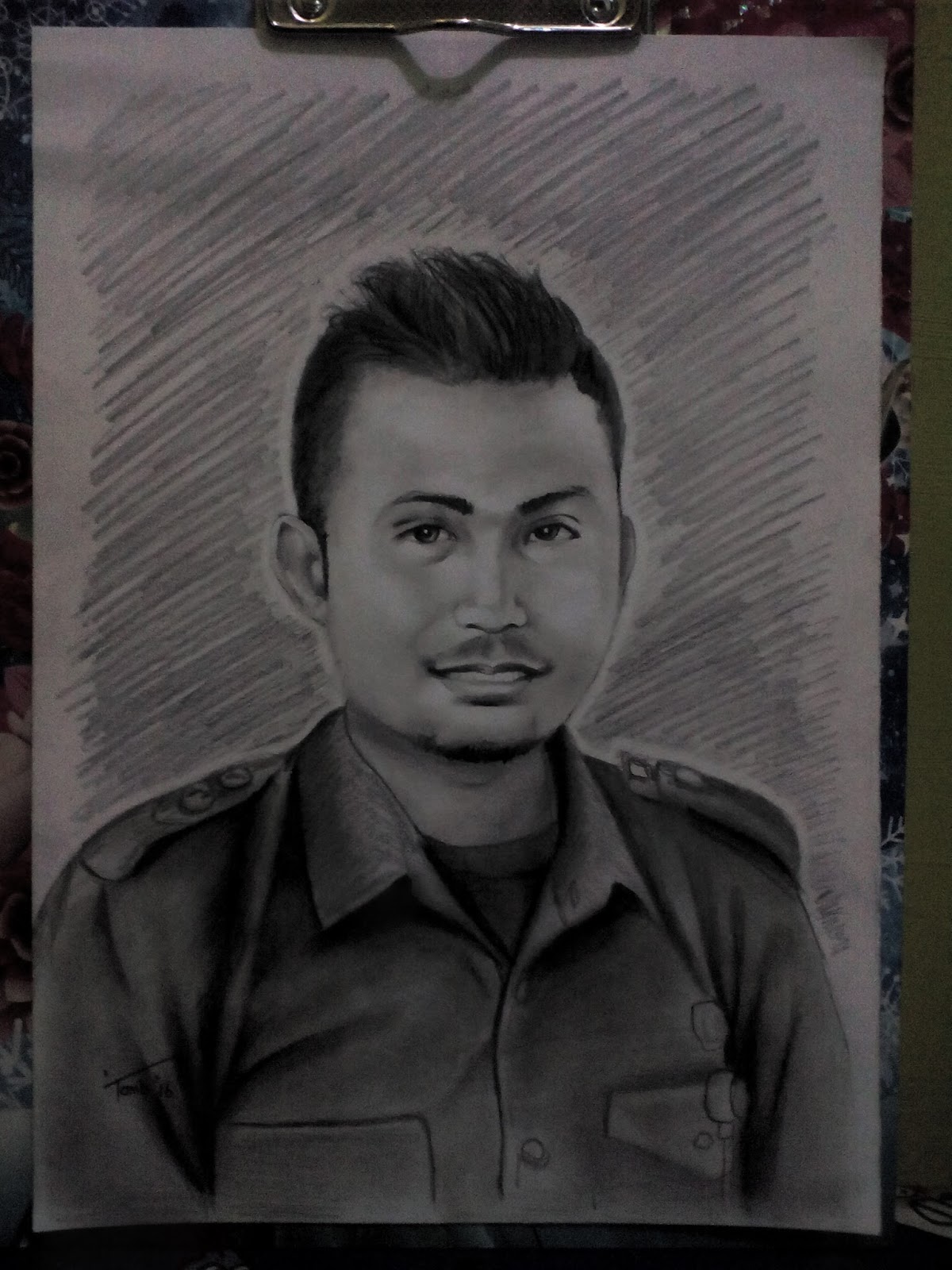 JASA LUKIS WAJAH: CONTOH HASIL SKETSA HITAM PUTIH