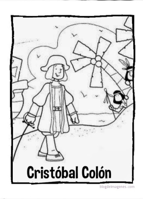 Dibujos Día de la raza para colorear - Blog de imágenes