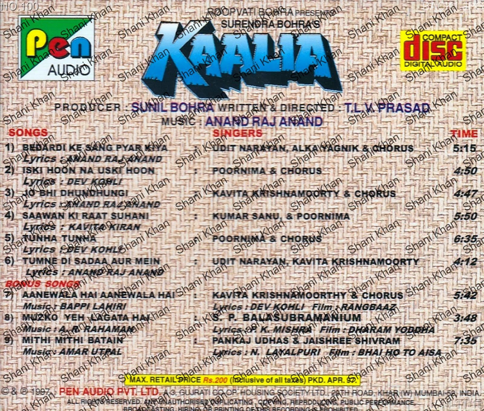 Bollywood Music A To Z Cds. visit to download http ...