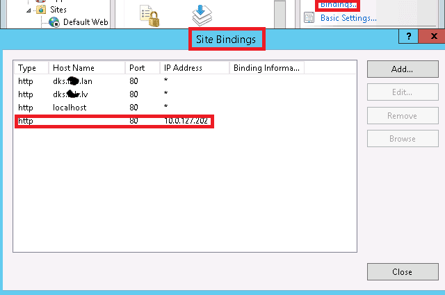 Iis Cant Access Page By Ip Address Information Technology And