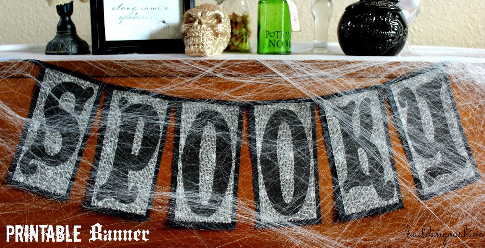 Spooky Printable Banner