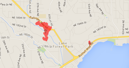 Shoreline Area News: Tree takes out power along Ballinger Way