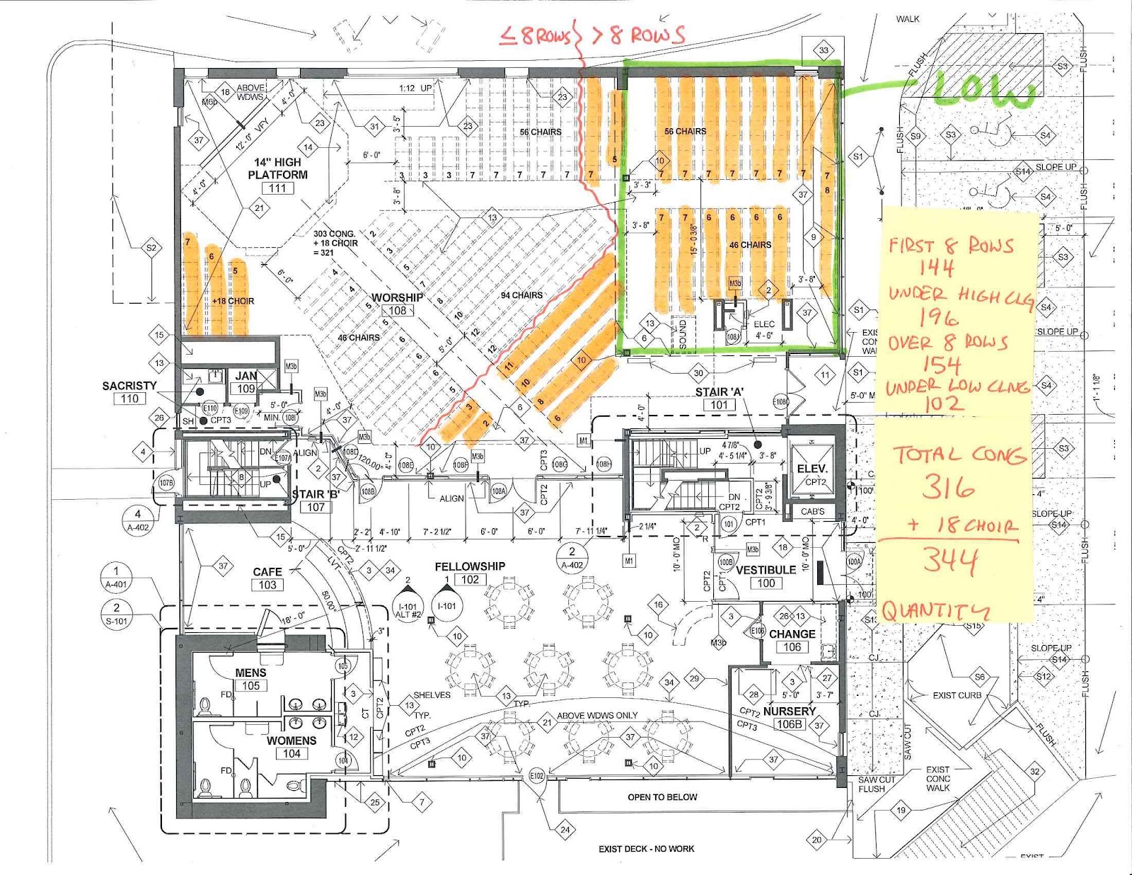 LSF Design: Church Seating: Quality or Quantity?