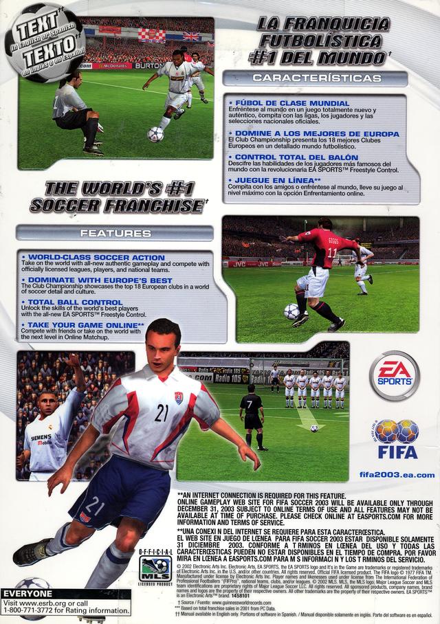 GAMES/MOVIES/SOFTWARE: Fifa 2003 rip [175mb]