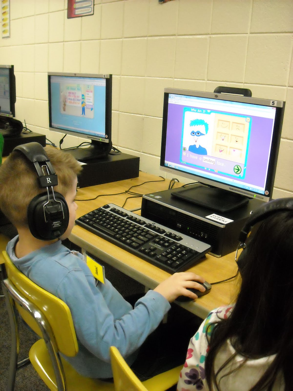 Mrs. Swanson's Kindergarten Blog - PM: We love the Computer Lab